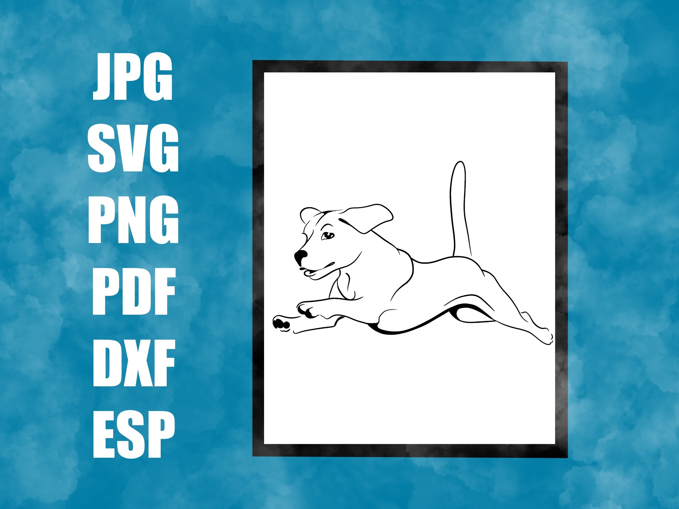 Running DOG Svg Jumping Dog SVG Files for Cricut Dog Svg - Etsy