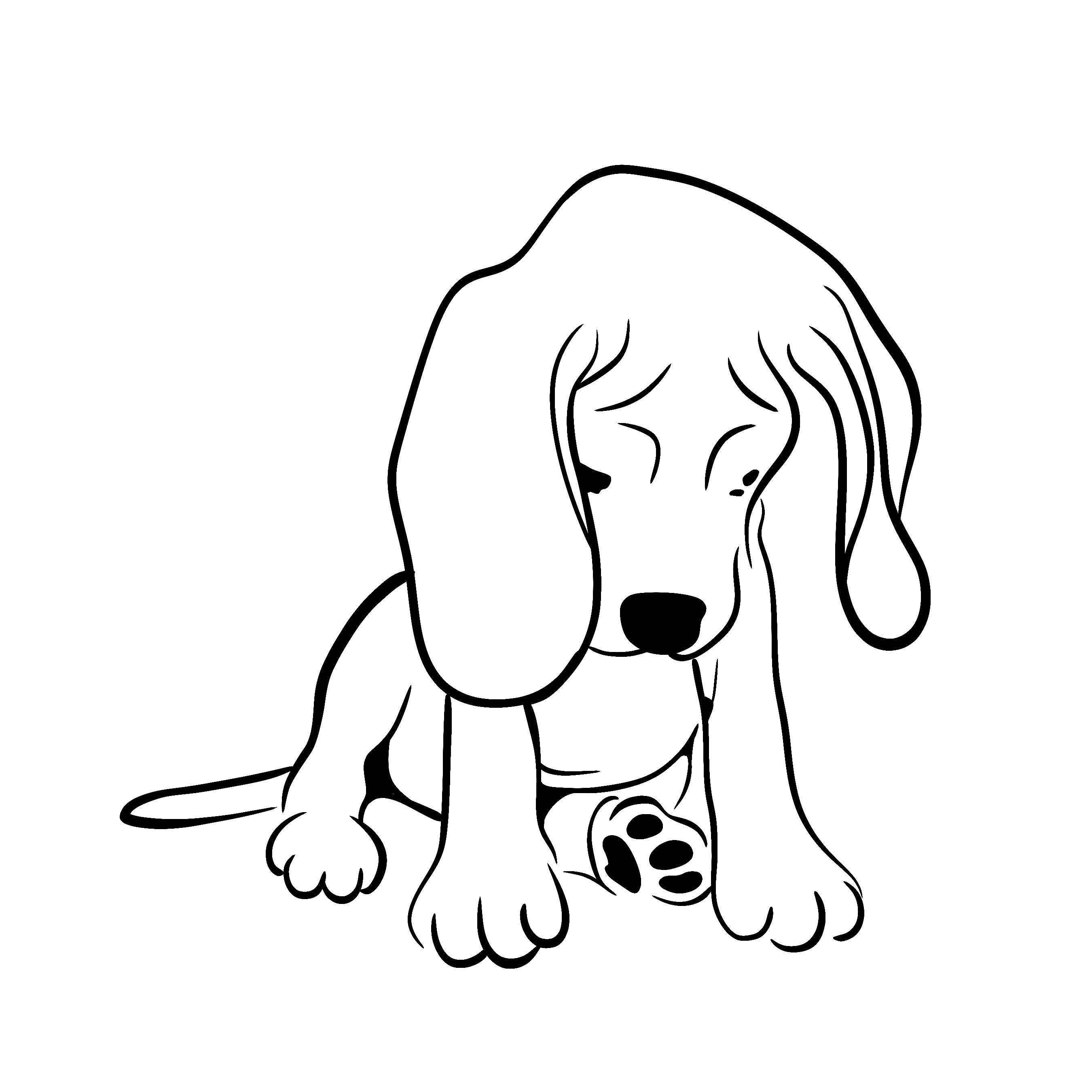 SAD DOG SVG, Cute Sad Dog Clipart, Cute Sad Dog Puppy Svg Files for ...