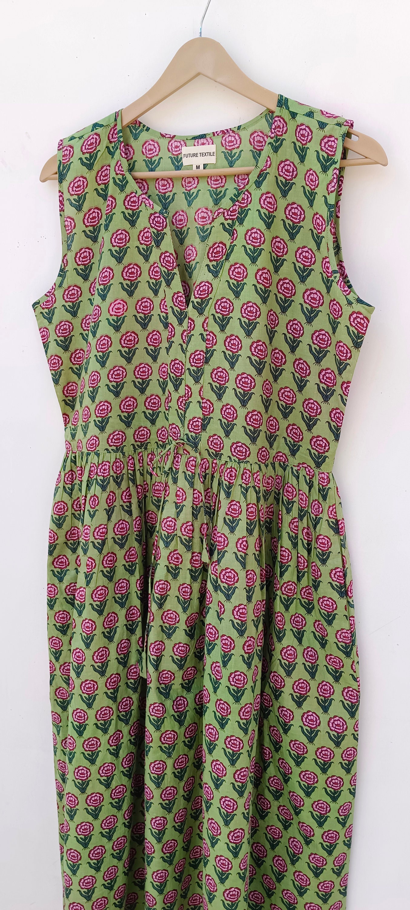 Hand Block Printed Dress, Block Print Dress, Indian Tunics, Hand ...