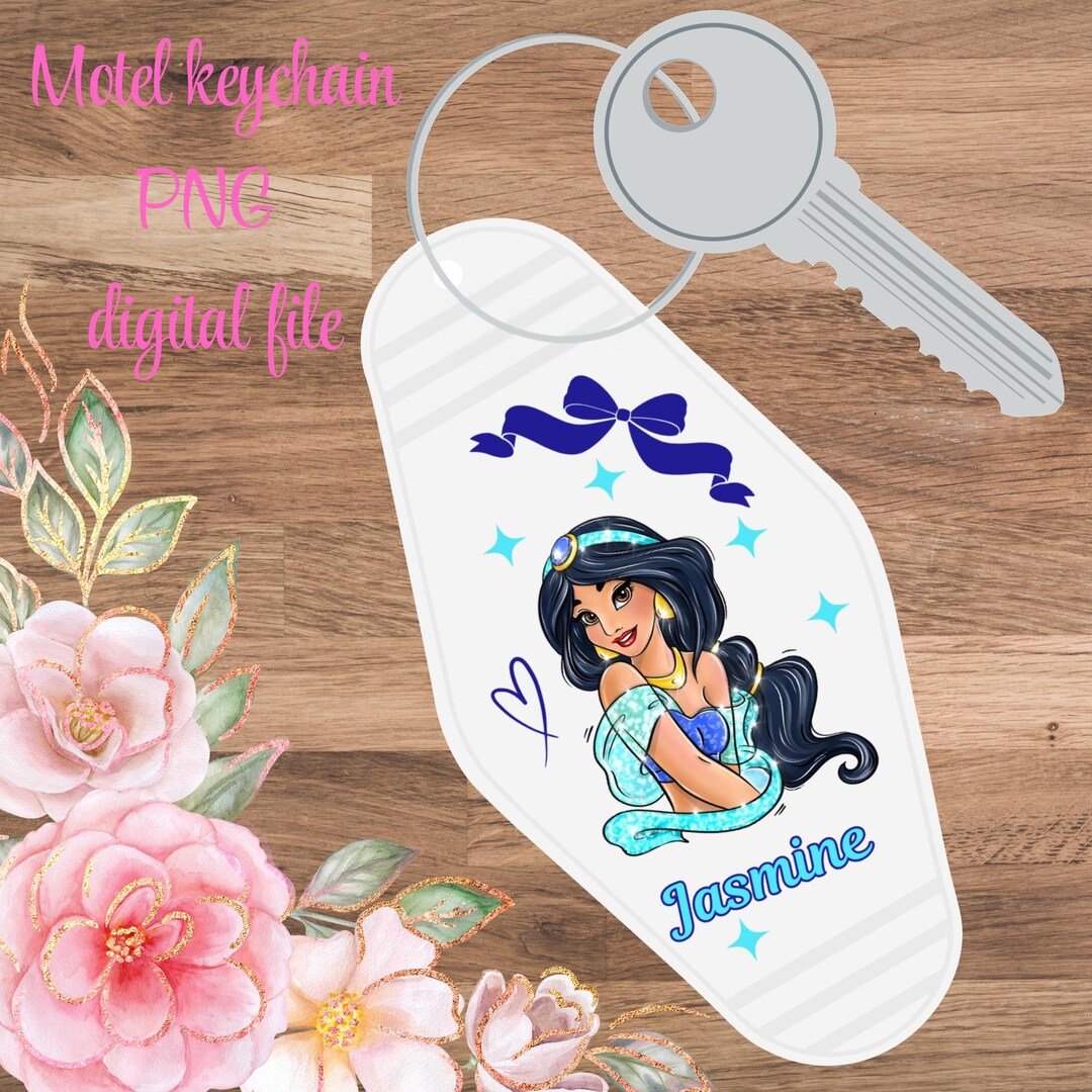 Princess Jasmine Motel Keychain Png, Perfect for Uv DTF…. 1 Png File ...
