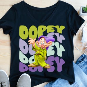 The Seven Dwarfs Retro Wavy Letters Png Bundle, Snow White - Etsy