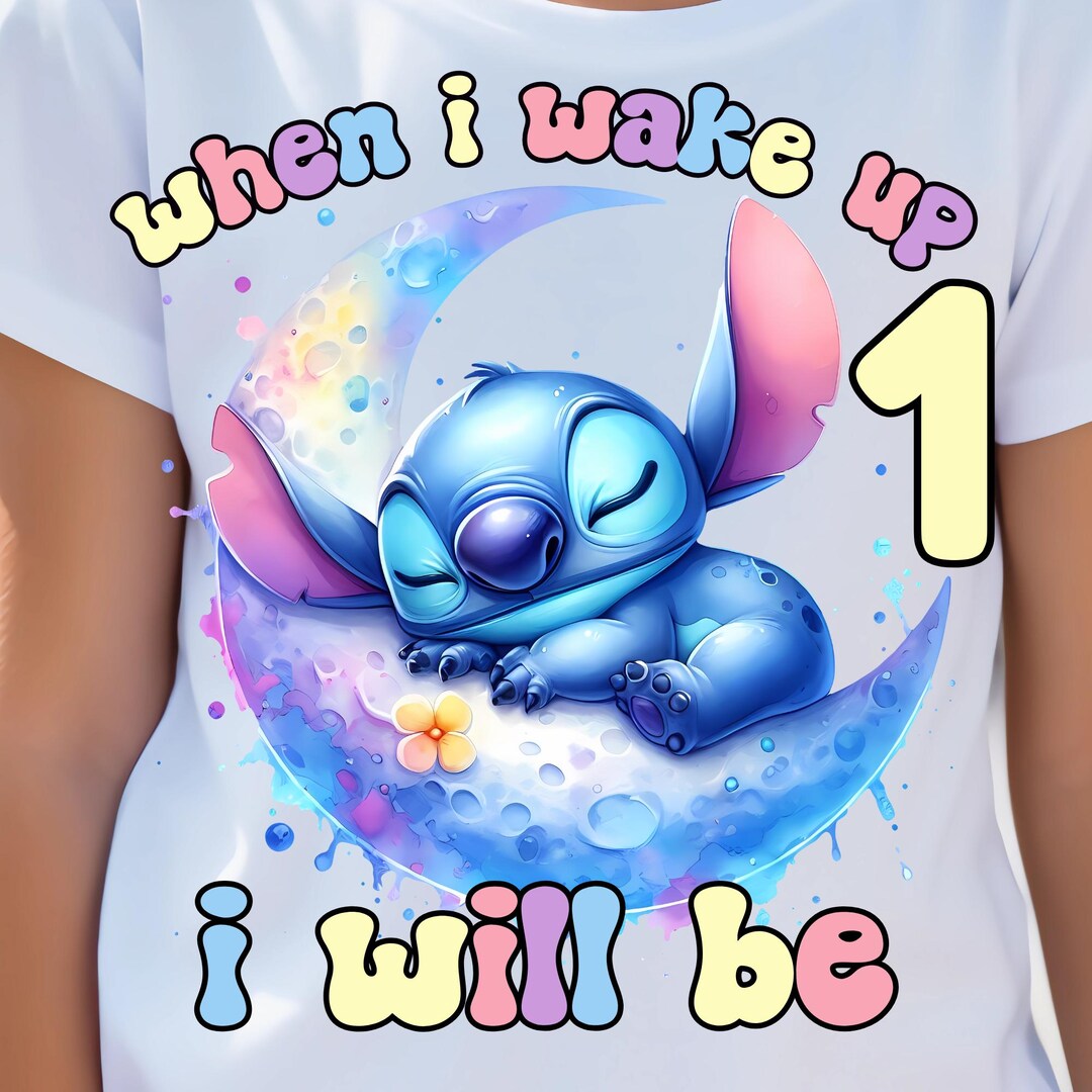 Stitch Bundle When I Wake up 9 Png Images Included, Birthdays 1-9 ...