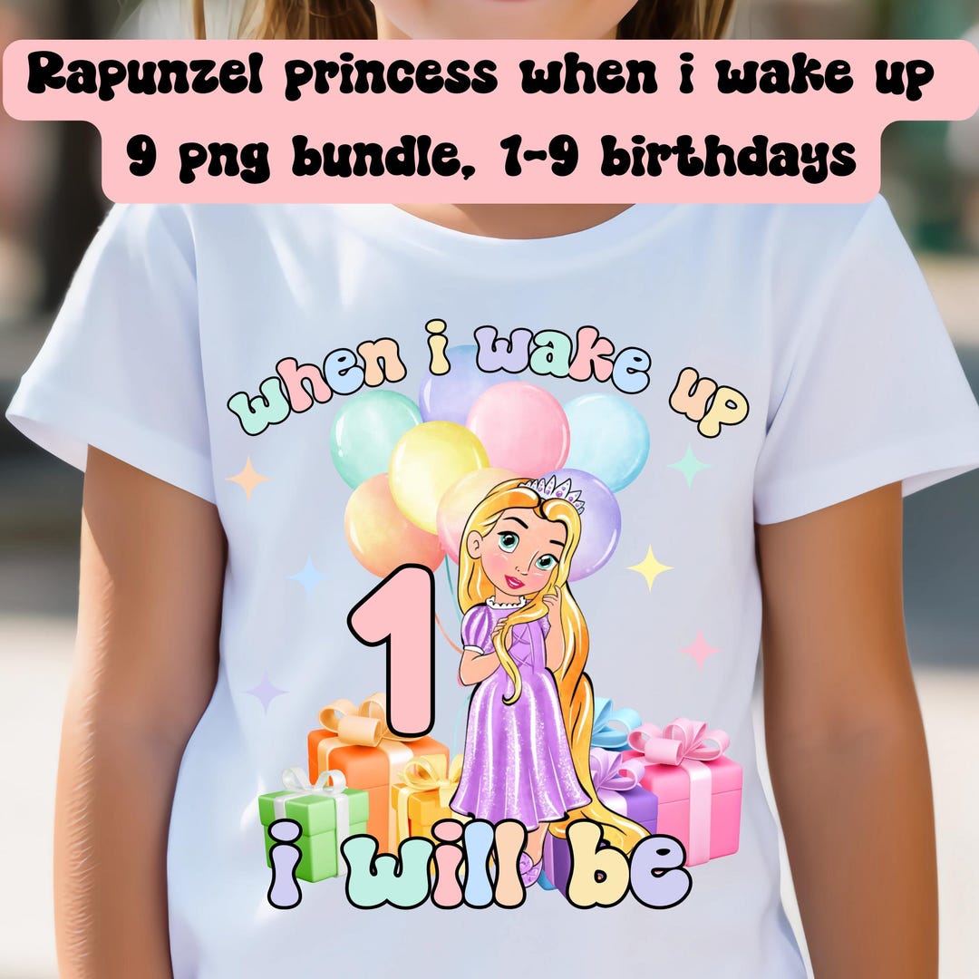 Princess Rapunzel Bundle When I Wake up 9 Png Images Included ...
