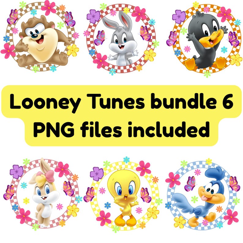 Looney Tunes Png Bundle 6 Png Images Included, Digital Download ...