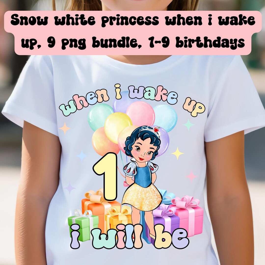 Princess Snow White Bundle When I Wake up 9 Png Images Included ...