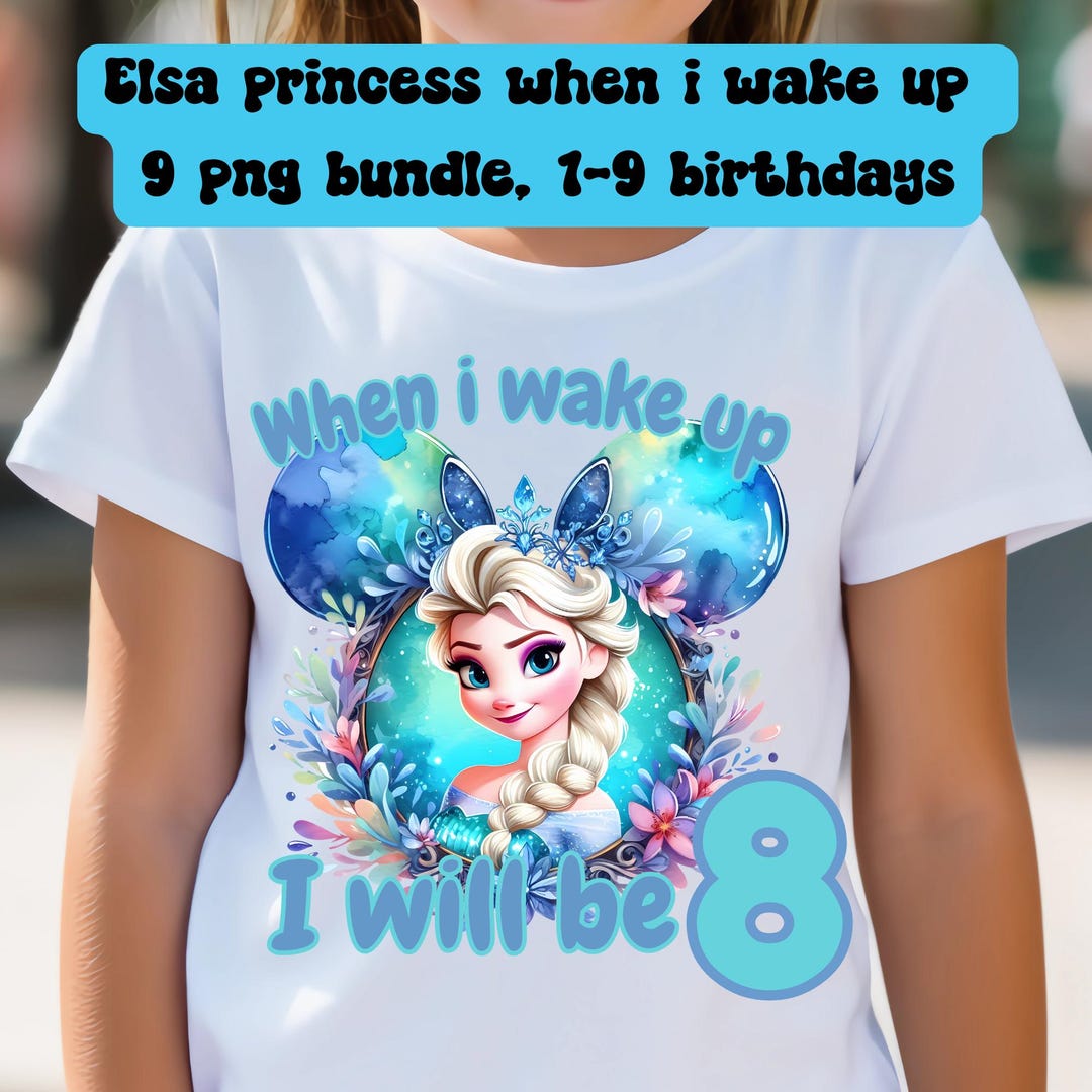 Princess Elsa Bundle When I Wake up 9 Png Images Included, Birthdays 1 ...
