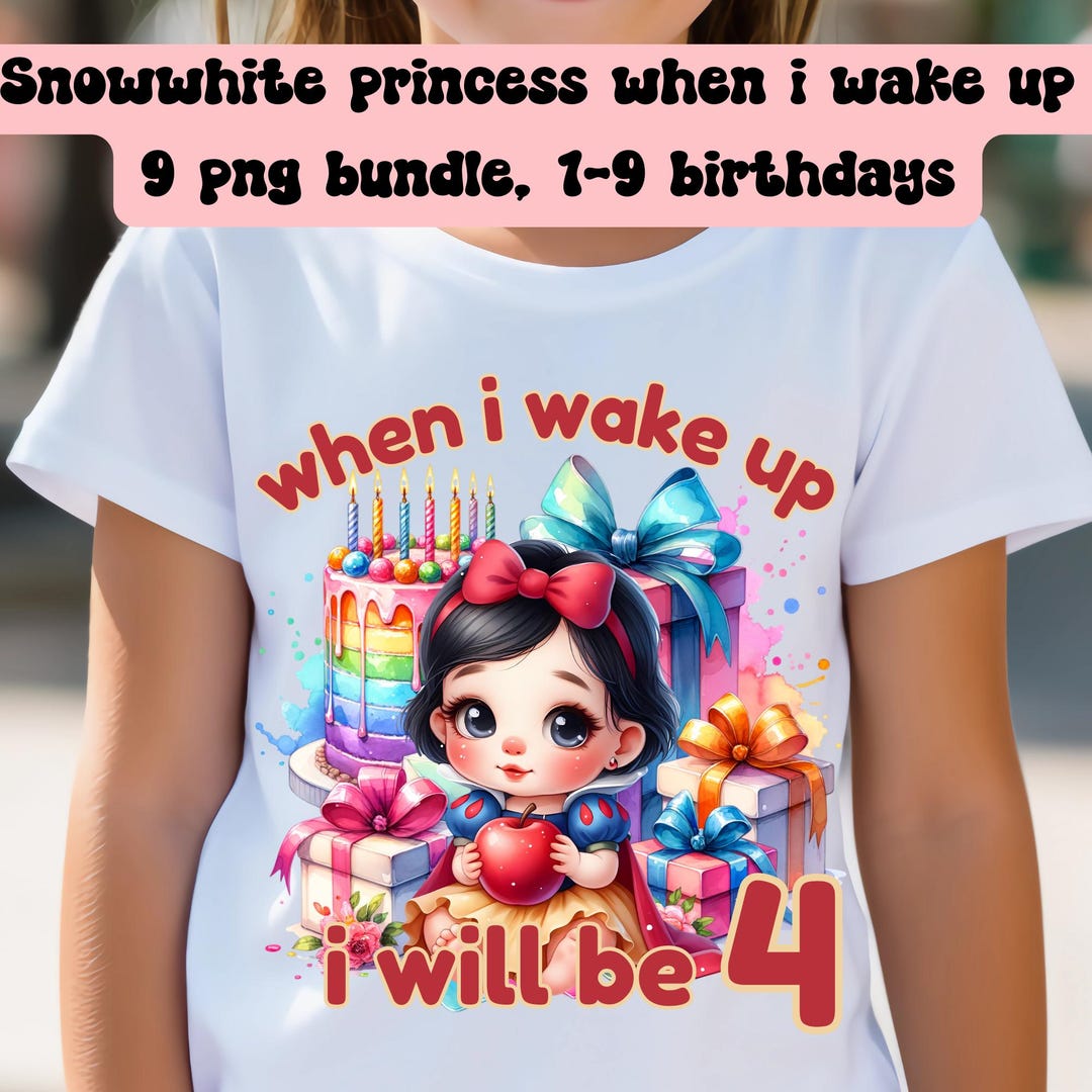 Princess Snow White Bundle When I Wake up 9 Png Images Included ...