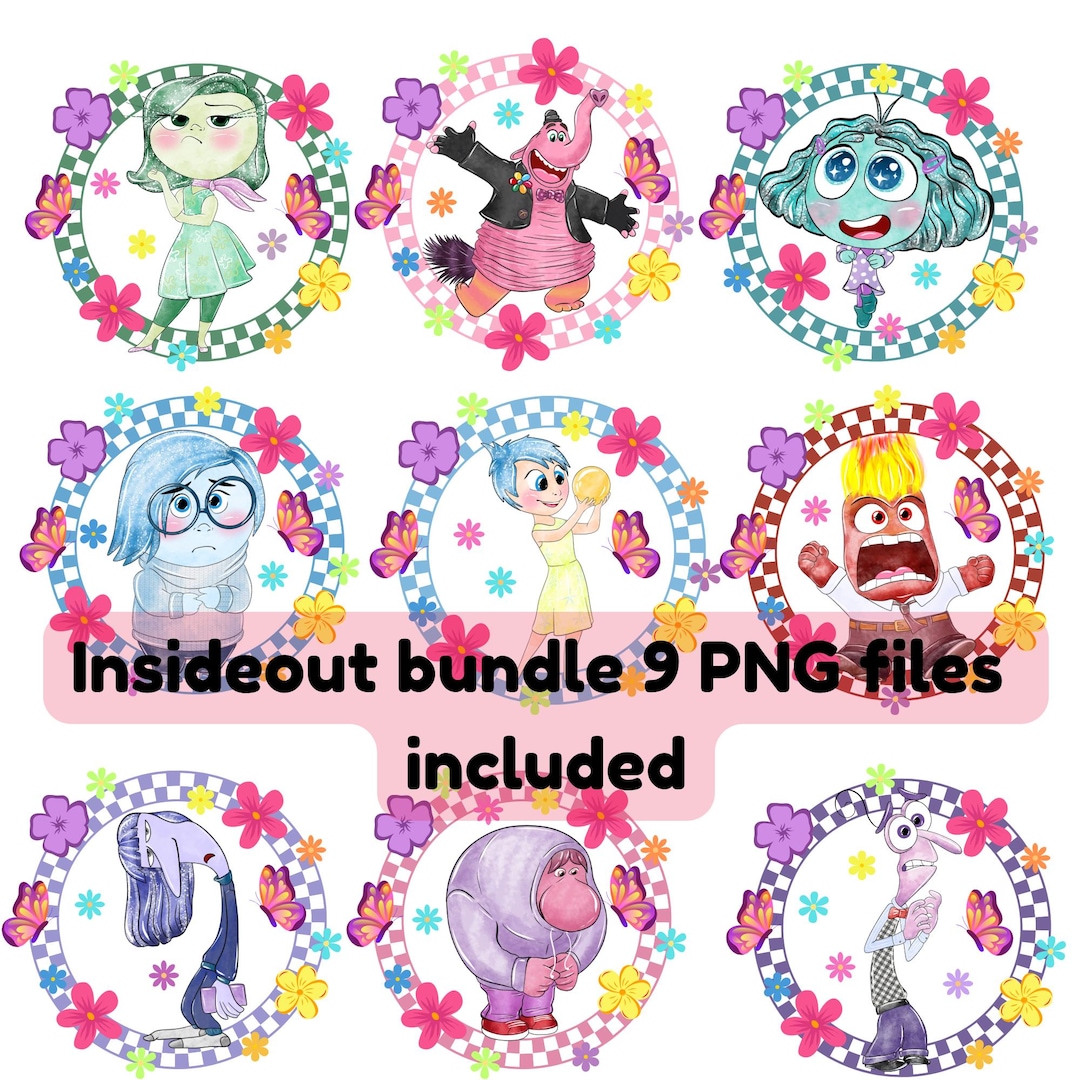 Inside Out Png Bundle 9 Png Images Included, Digital Download ...