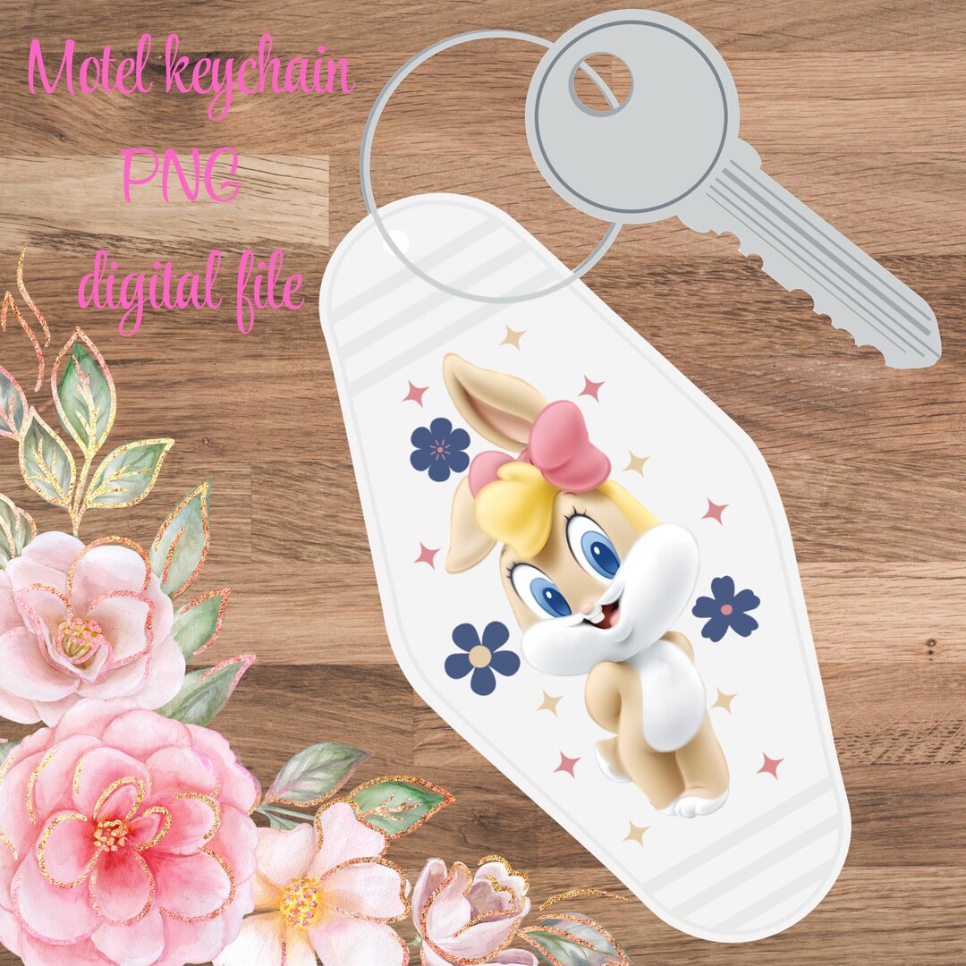 Lola Bunny Motel Keychain Png, Perfect for Uv DTF…. 1 Png File. Bright ...