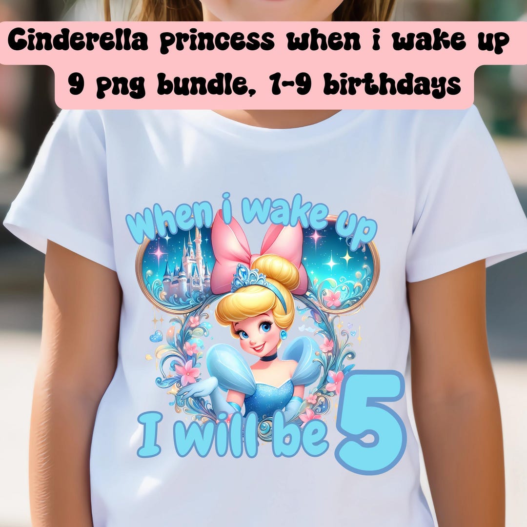 Princess Cinderella Bundle When I Wake up 9 Png Images Included ...