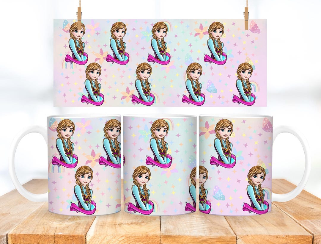 Princess Anna Mug Wrap, Png Digital Download, No Physical Items Will Be ...