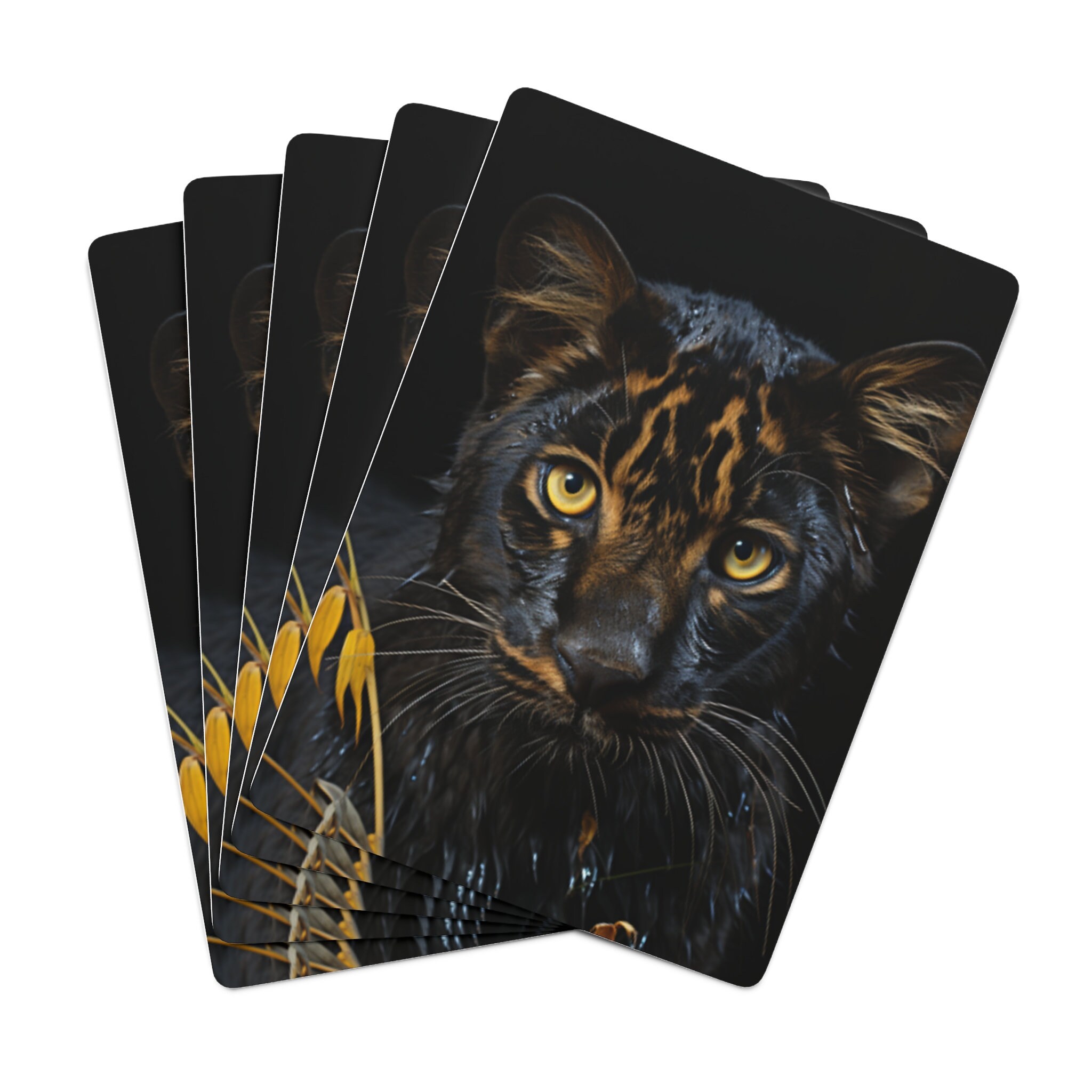 Custom Tiger Poker Cards | Themed Cards | Personalized Tiger Design ...
