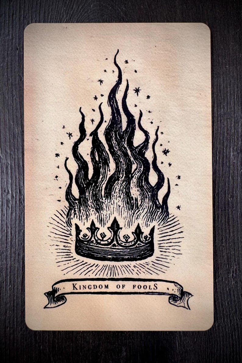 The ‘unseen’ Pack | Kingdom of Fools Collectible Oracle Cards - Etsy