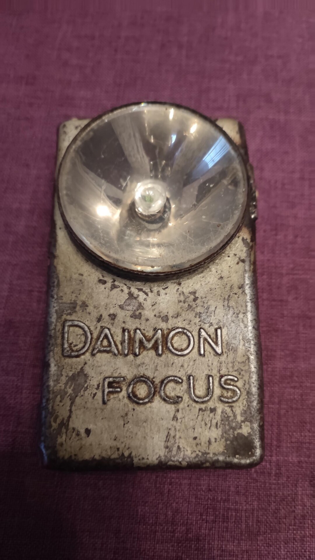 Vintage Lantern Daimon Focus,german,1940s ,pocket Flashlight Rail ...