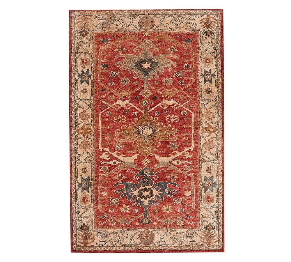 Channing Red PB Traditional Oriental Handmade Tufted 100% Woolen Area ...