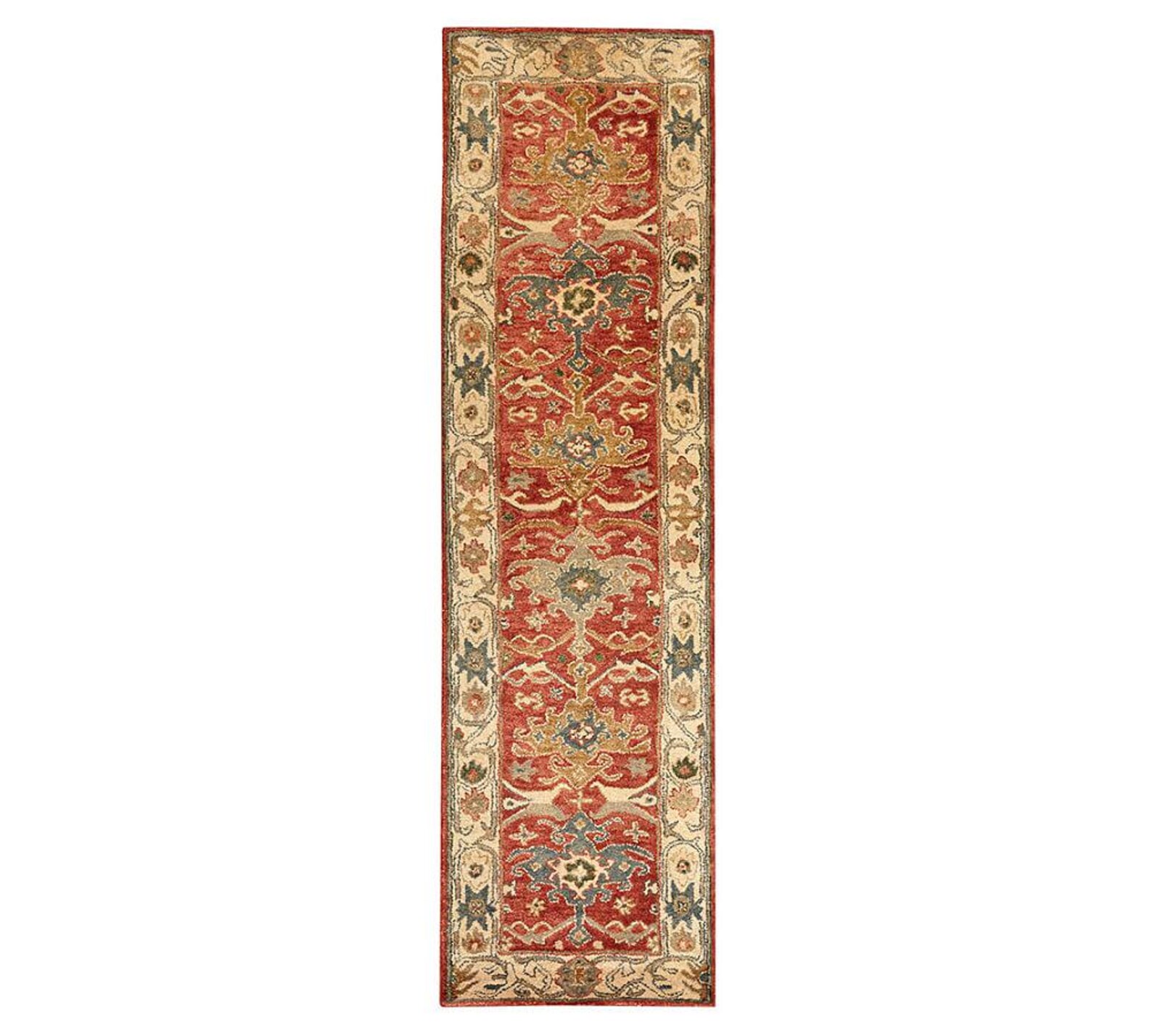 Channing Red PB Traditional Oriental Handmade Tufted 100% Woolen Area ...