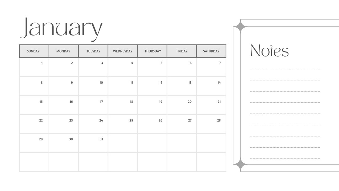 2023 Monthly Calendar and Weekly Planner - Etsy