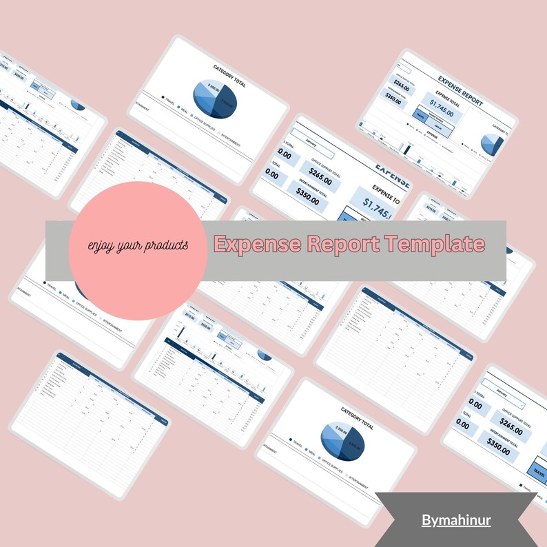 Expense Report Template, Google Sheets Format, Financial Tracker ...