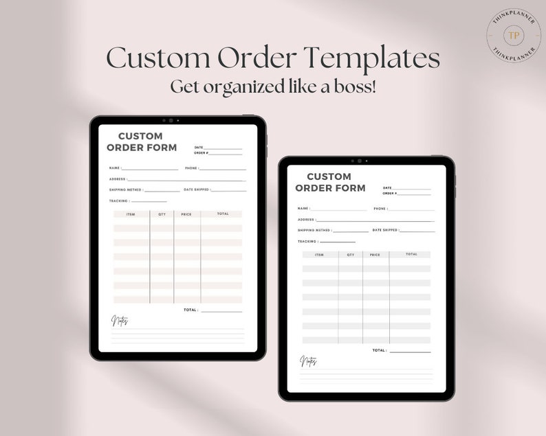 Editable Custom Order Form PDF Printable Order Form Crafters Order Form ...