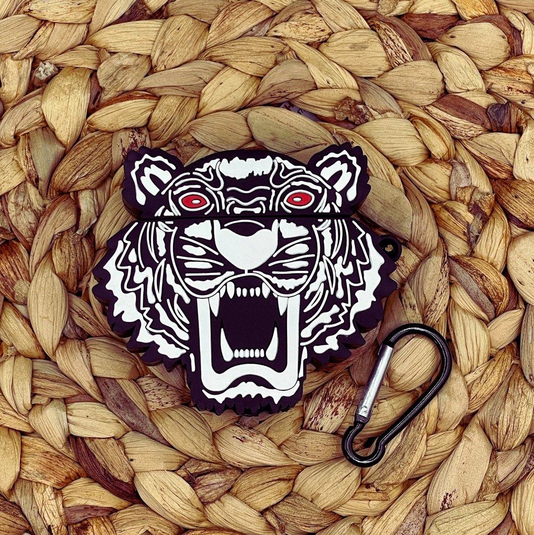 Angry Black & White Tiger 3D Airpod Case Cover Gen 1/2 - Etsy