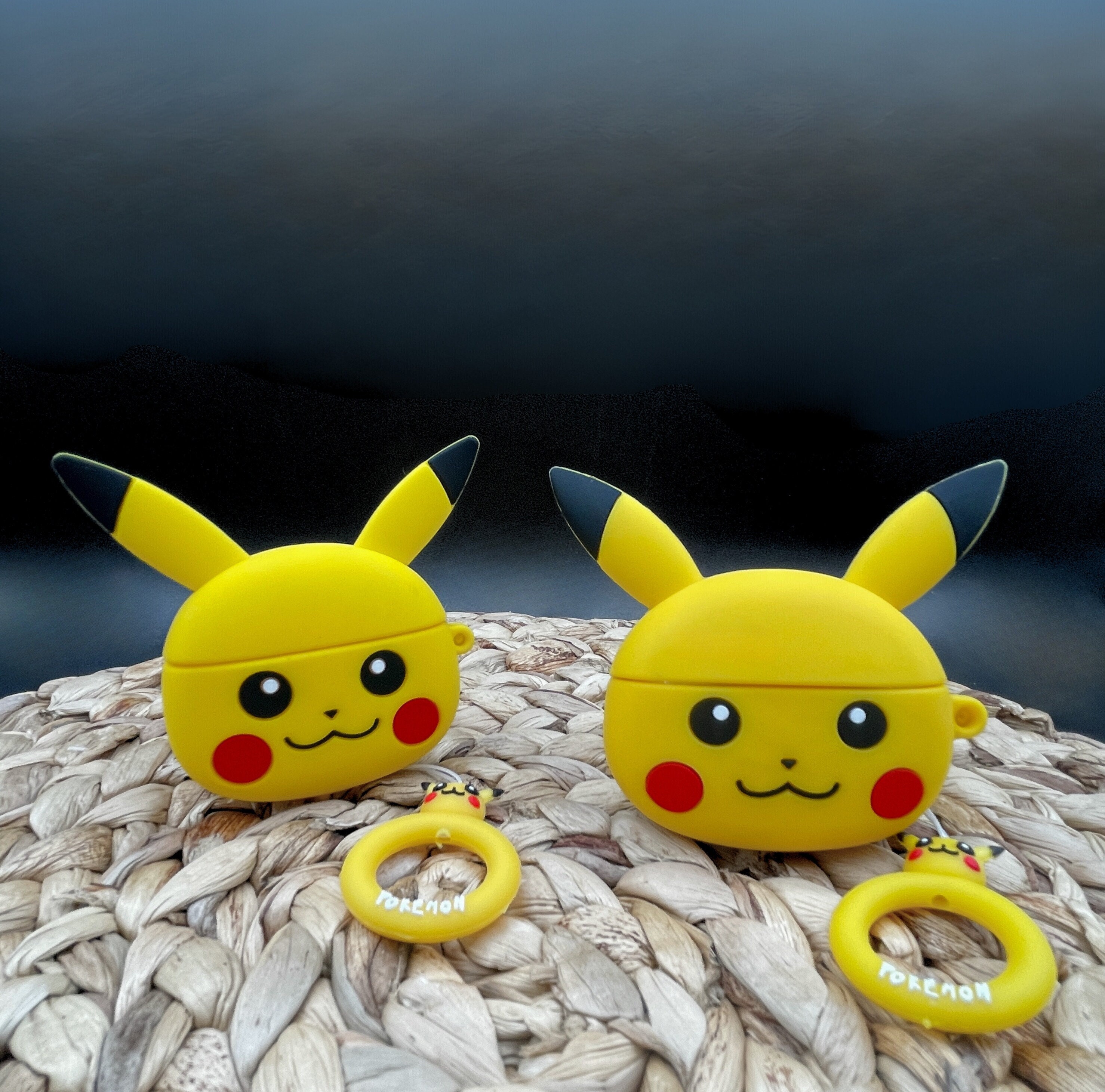 Pikachu Pokemon Face 3D AirPod Case Cover - Etsy