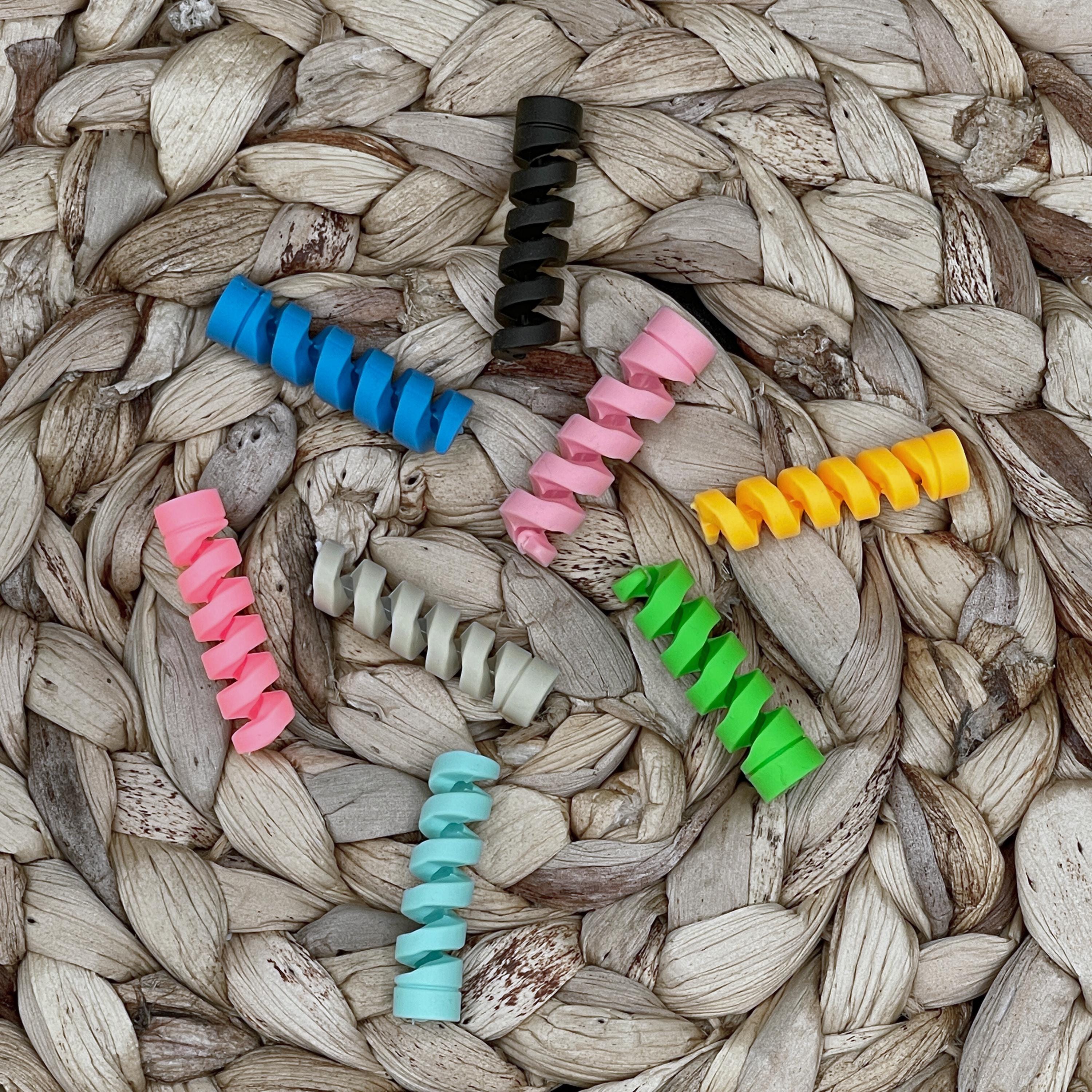 10 PC Multicolored Cable Saver/spiral Tube Protector - Etsy