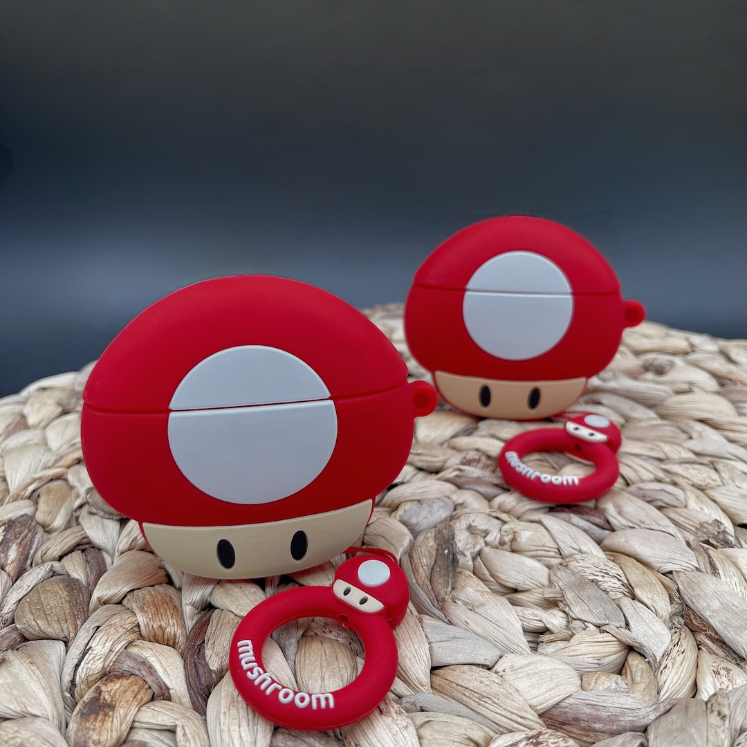 Mushroom From Mario Bros. 3D AirPod Case Cover - Etsy