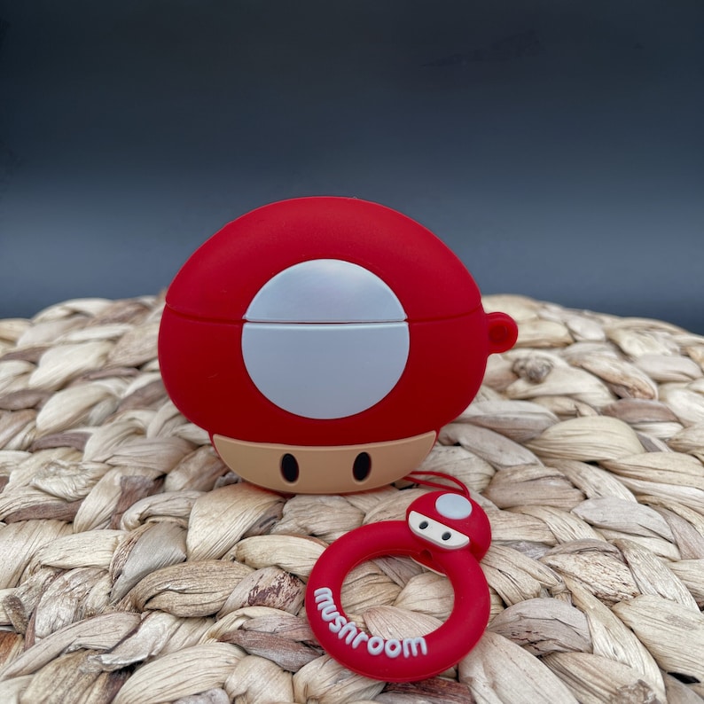 Mushroom From Mario Bros. 3D AirPod Case Cover - Etsy