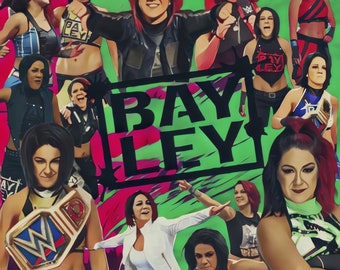 WWE Bayley Wall Sticker - Etsy UK