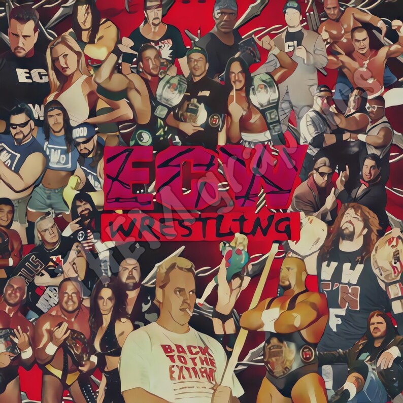 ECW Legends Canvas Wall Art - Etsy