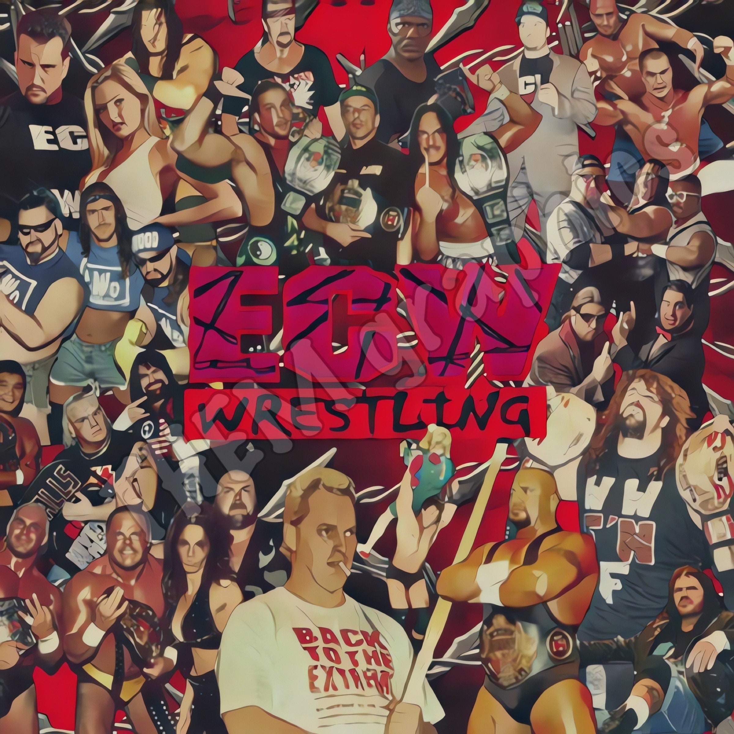 ECW Legends Canvas Wall Art - Etsy