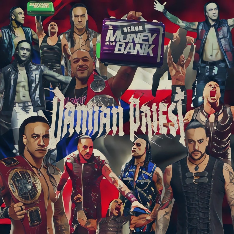 WWE Damian Priest Canvas Wall Art - Etsy