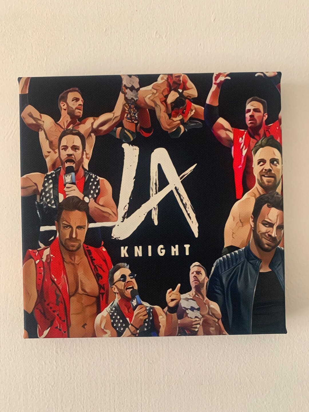 WWE LA Knight Canvas Wall Art - Etsy