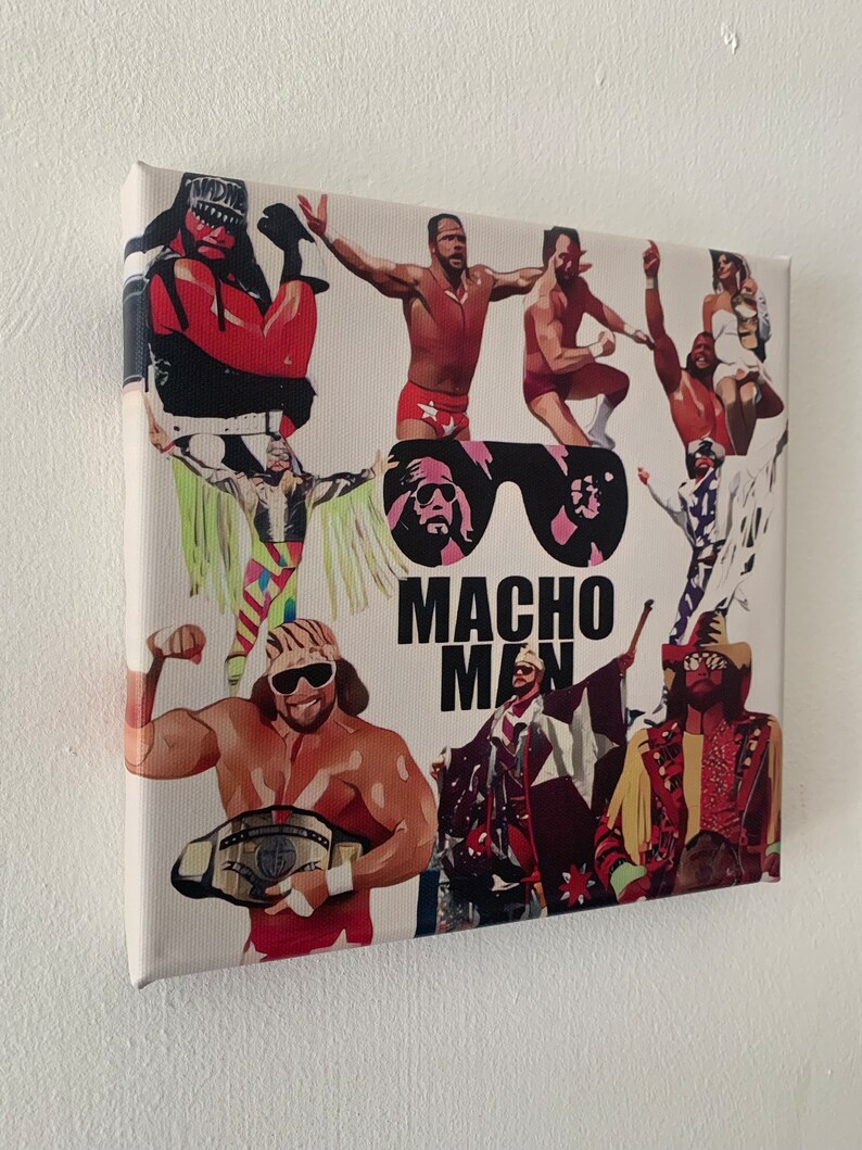 WWE Macho Man Randy Savage Canvas Wall Art - Etsy