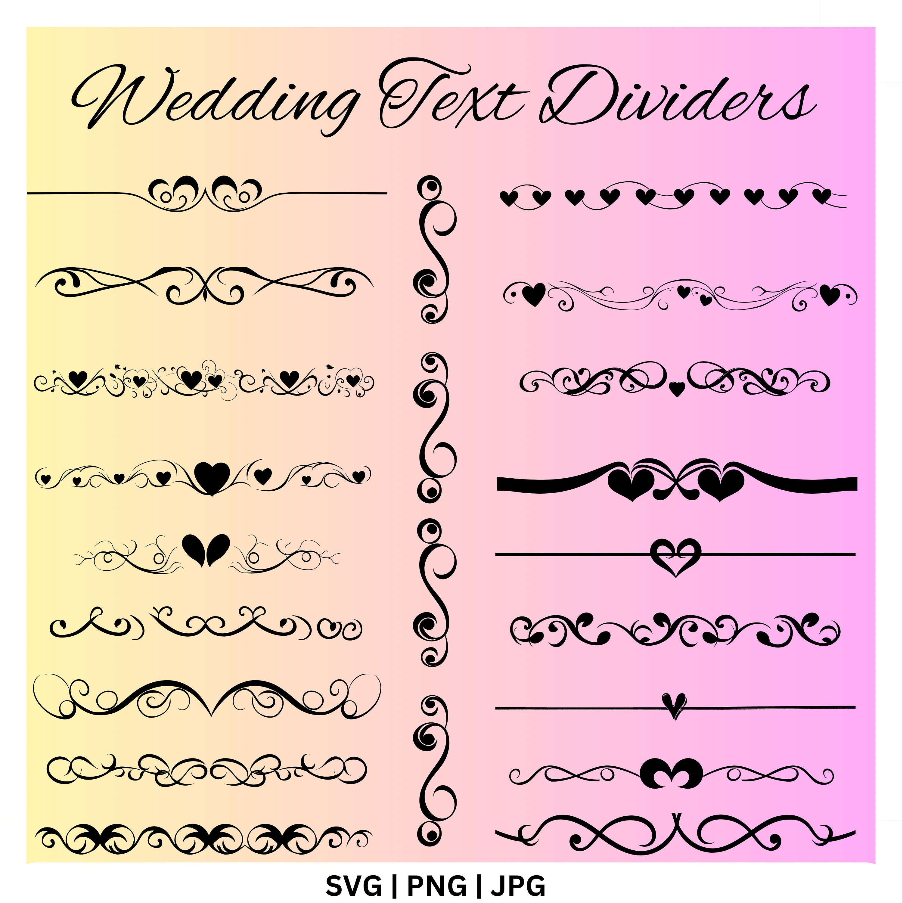Wedding Text Divider