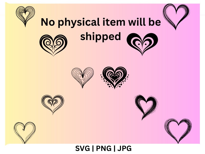 Heart Clipart Bundle, 30 High-quality SVG, PNG, JPG Files, Hearts for ...