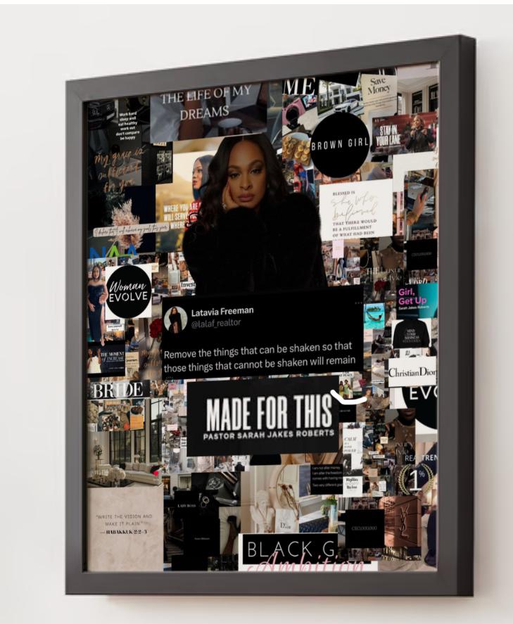 KIDS Printable 2025 Vision Board Poster - Etsy