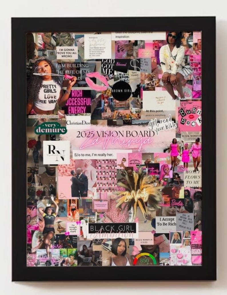 KIDS Printable 2025 Vision Board Poster - Etsy