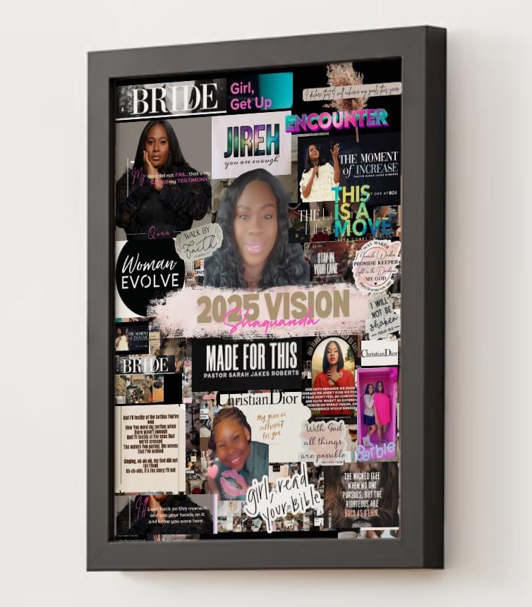 KIDS Printable 2025 Vision Board Poster - Etsy