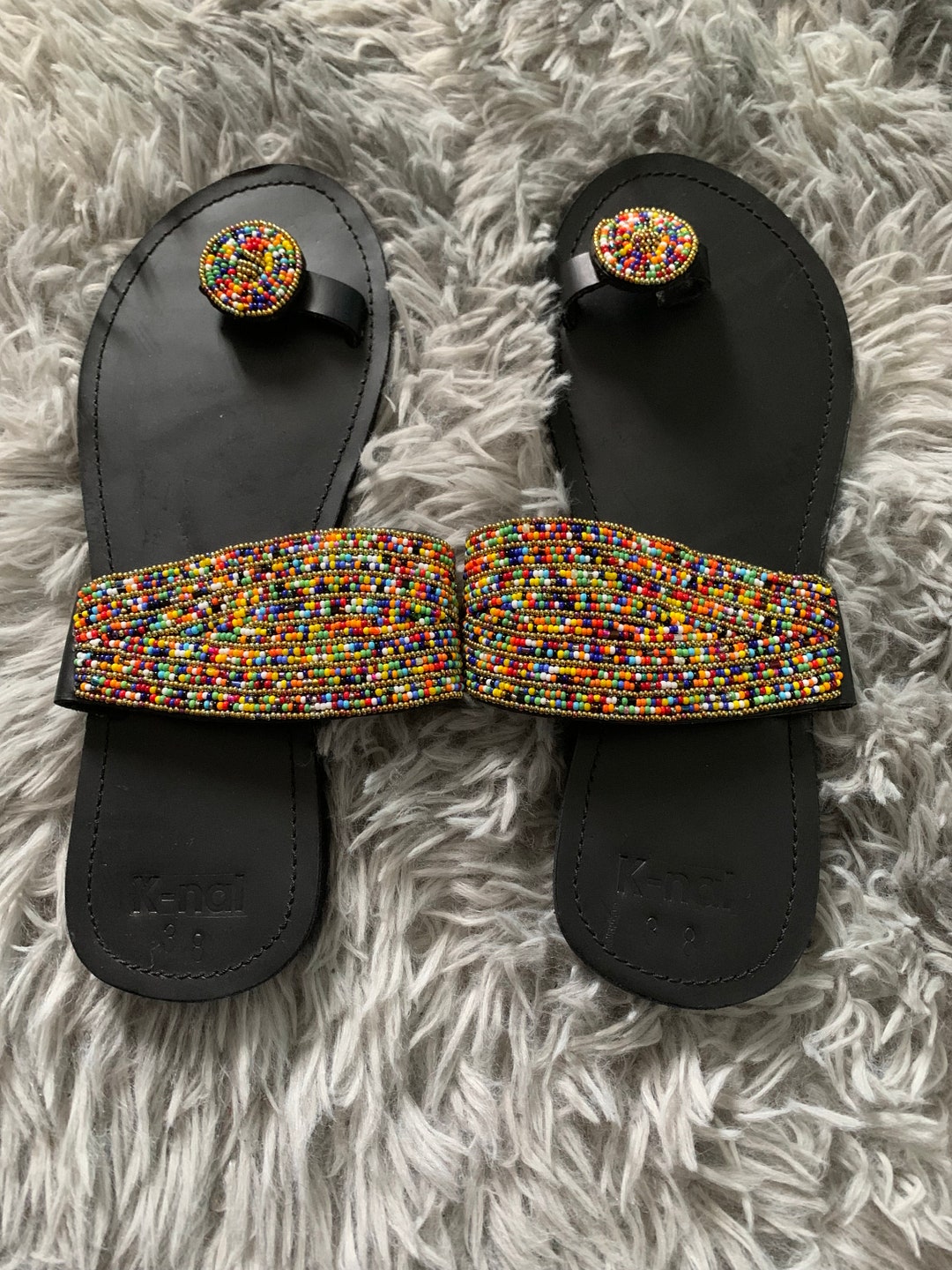 Maasai Summer Sandals of Kenyan Origin - Etsy