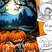 32 Autumn Pumpkins Magic Coloring Page, Autumn Coloring, Halloween ...