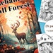 28 Autumn Forest Coloring Page, Autumn Coloring Book, Coloring Book ...