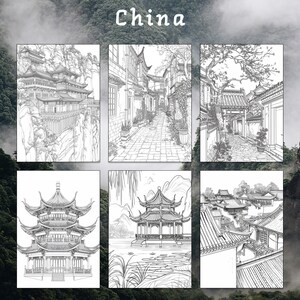 30 China Coloring Page, China Architecture Coloring, Chinese Scenes ...