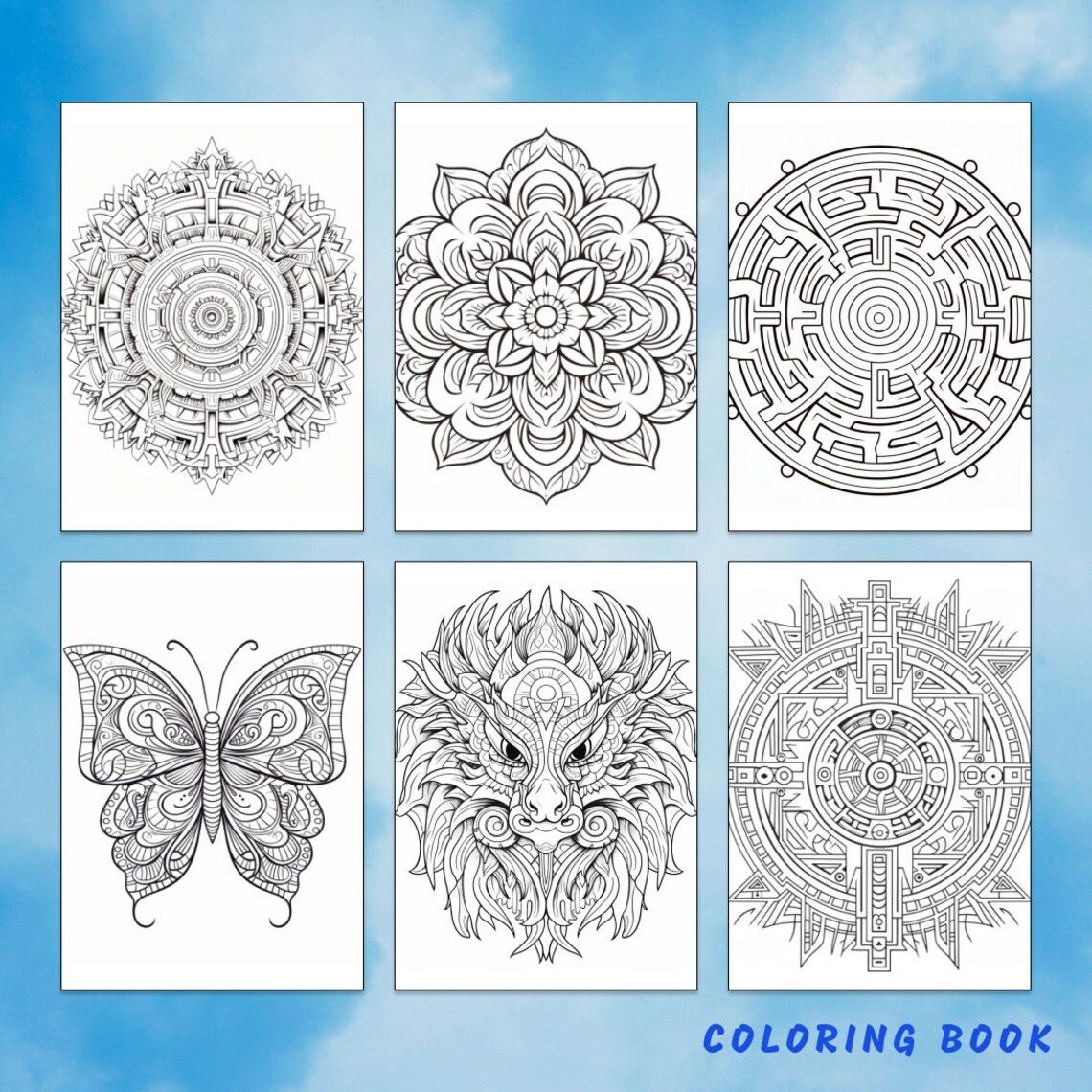 24 Mandala Dreams Coloring Page, Mandala Coloring, Fantasy Coloring ...