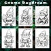 26 Gnome Coloring Book, Gnome Coloring Pages, Fantasy, Coloring Gnome ...