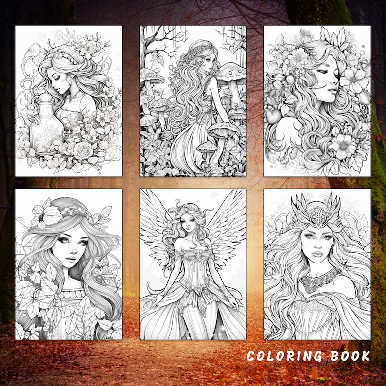 35 Fairy Coloring Book, Fairy Coloring Pages, Fantasy, Fairy Coloring ...