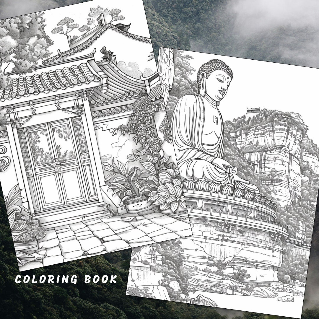 30 China Coloring Page, China Architecture Coloring, Chinese Scenes ...