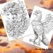 Birds Coloring Page, Birds Coloring Book, Coloring Book, Adults + Kids ...