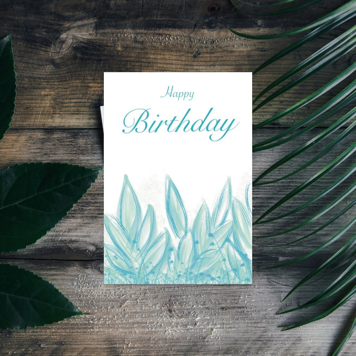 Plants Birthday Card, Happy Birthday Card, Digital Birthday Card ...