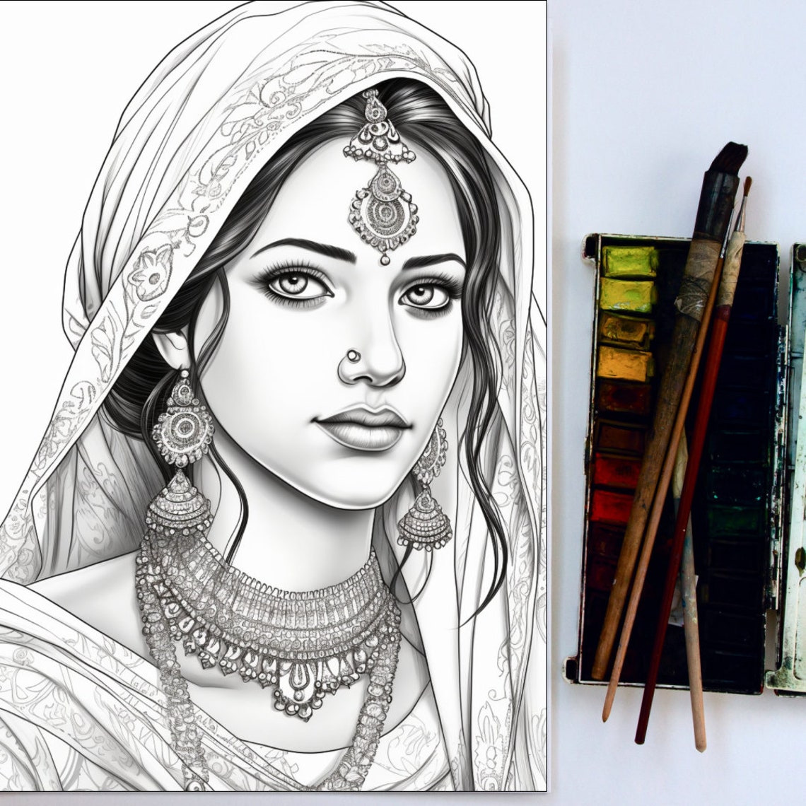 30 Lady Cultural Coloring Page, Lady Around the World Coloring Book ...
